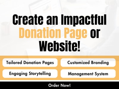 A impactful donation page or website | Upwork