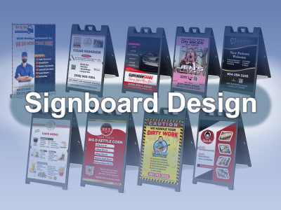 A frame Sign Design, Signage Design, Signboard Design | Upwork