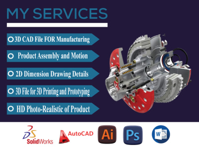 Solidworks cad files for your mechanical design | Upwork