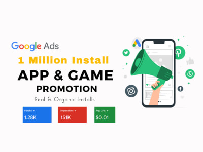 Organic app promotion, installs, and game promotion | Upwork