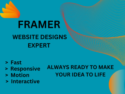 Framer website, framer animation/motion, Figma to Framer | Upwork