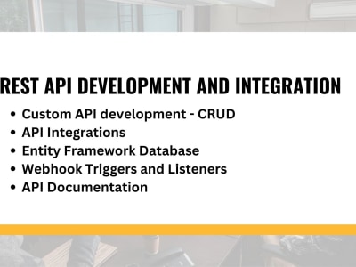 Web APIs developed in .net or .net core framework | Upwork