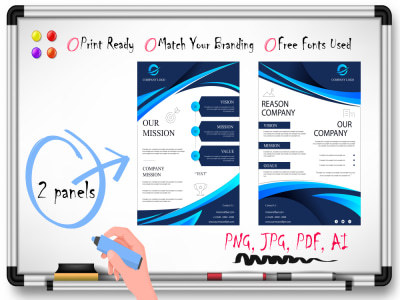 A PDF trifold or bifold brochure, or flyer design for you | Upwork