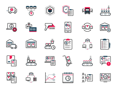 Minimalistic icon set for your website or application | Upwork