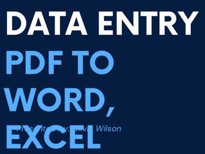 Type, copy-paste, retype (Document typist) | Upwork