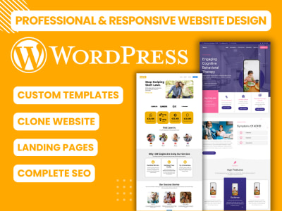 Wordpress Website Design & Redesign | Elementor Template | Landing Page | Upwork