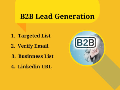 Provide Your Target B2B Lead Generation { Likedin Lead Generation} | Upwork