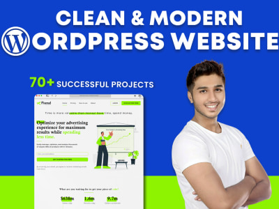 Clean and modern responsive WordPress website | Upwork