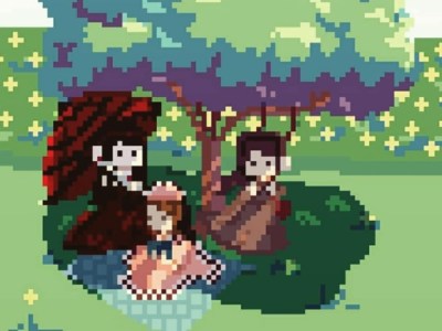 A pixel art chibi/s with a background | Upwork