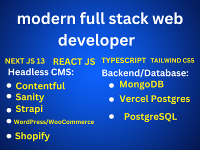Modern Full-Stack Website using Next js 13, Typescript , tailwind css ...