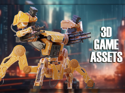 3d game model and 3d asset with PBR textures, rig/skin and animation ...