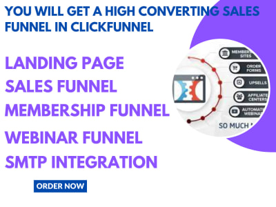 A high converting sales funnel in clickfunnel | Upwork