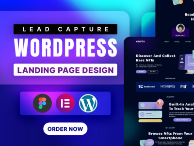 WordPress lead capture landing page website for generating leads | Upwork