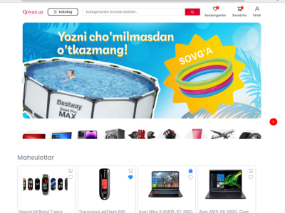 ECommerce website template with React JS and Bootstrap | Upwork