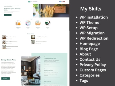 A fully working WordPress Website. | Upwork