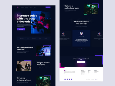 Not only stunning/eye catchy but we create POWERFULL website/landing ...