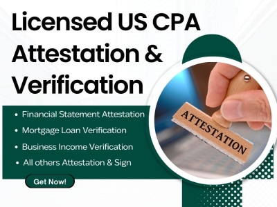 CPA Attestation, CPA Sign & Audit Financial Statement by licensed US ...