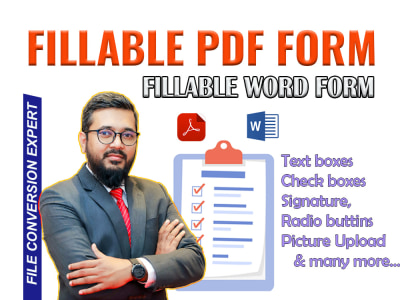 A professional fillable pdf form or fillable word form | Upwork