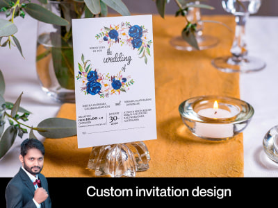Custom invitation design for your event, for printing and online ...