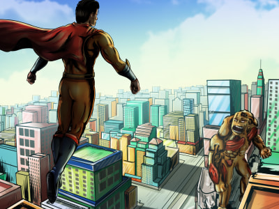 A fully colored comic page within 24 hrs | Upwork