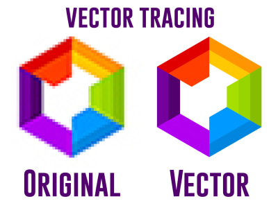 A logo with a proper tracing technique in vector format | Upwork