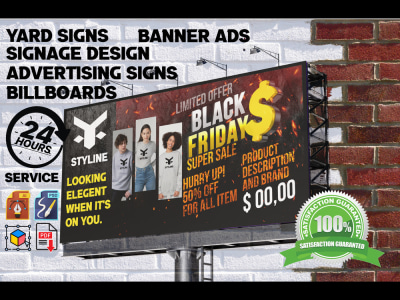 Billboard yard sign banner ads signage for advertising | Upwork