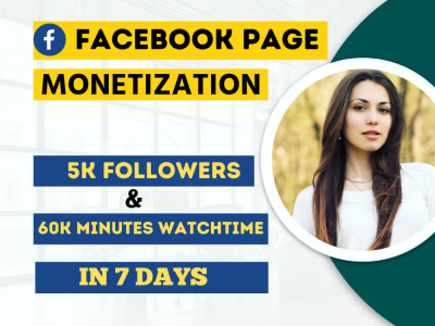 Facebook page monetization organically and bank set up | Upwork
