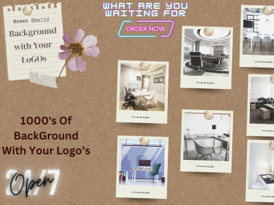 A design custom virtual backgrounds for zoom meetings with your logo ...