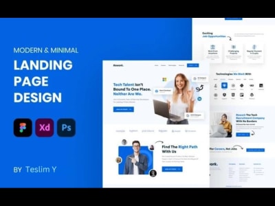 A responsive and high-impact landing page design | Upwork