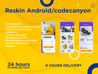 Reskinned codecanyon or Android project java || kotlin || Jetpack ...