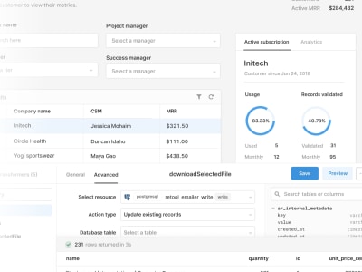 Intuitive and visually stunning Retool dashboard GUI for your database | Upwork