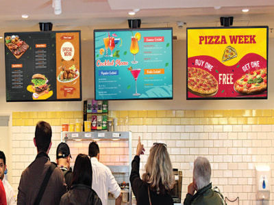 Custom digital restaurant menu or TV screen menu board | Upwork