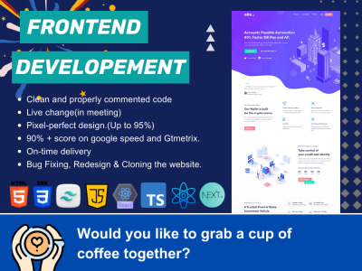 A pixel-perfect Front-end development | Upwork