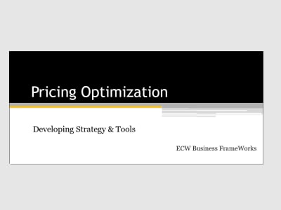 Pricing Optimization Strategy & Tool | Upwork
