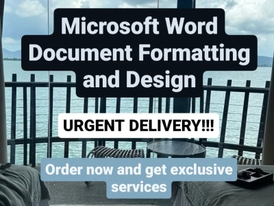 Microsoft Word document professionally formatted as per your ...