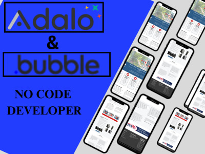 Bubble no code developer adalo moblie app bubble.io mvp bubble.io web ...
