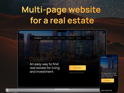 A multi-page website design for a real estate niche in Figma | Upwork