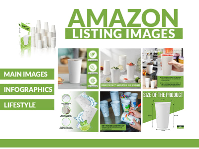 A custom amazon listing images | Infographics | Lifestyle | Main Image ...