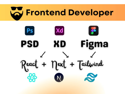 Figma/PSD/XD to React (Next.js + Tailwind + TS) Responsive App | Upwork