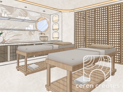 2D Interior Illustration for your Interior Projects | Upwork