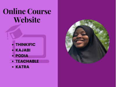 Thinkific, Kajabi, Podia & Learnworlds online course website, course upload | Upwork
