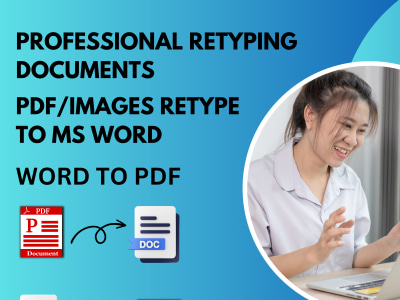 Pdf converter to word, Retyping documents and screenshot to word | Upwork