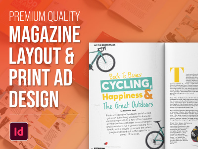 Professional magazine layout and print ad design | Upwork