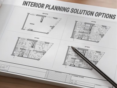 3-4 detailed Interior layout options for your residential space | Upwork