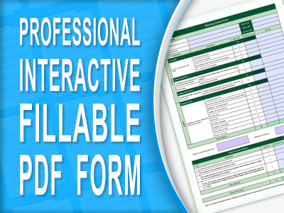 Fillable PDF Forms with features like auto-populate, calculation, etc. | Upwork
