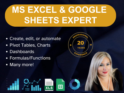 Professional expertise for any Excel or Google Sheets task! | Upwork