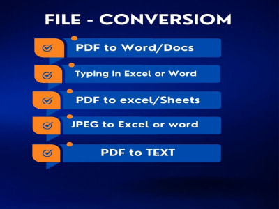 PDF to Word/Excel conversion | Upwork
