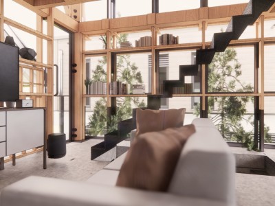 Dramatic Architectural Interior Rendering | Upwork