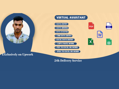 A expert virtual assistant for data entry and document type service 24h ...