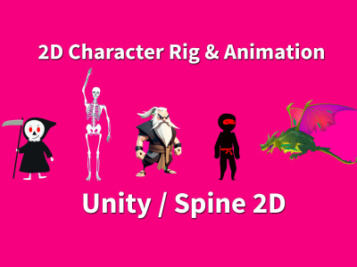 2D Game Character Rig and Animation using Spine Pro or Unity | Upwork